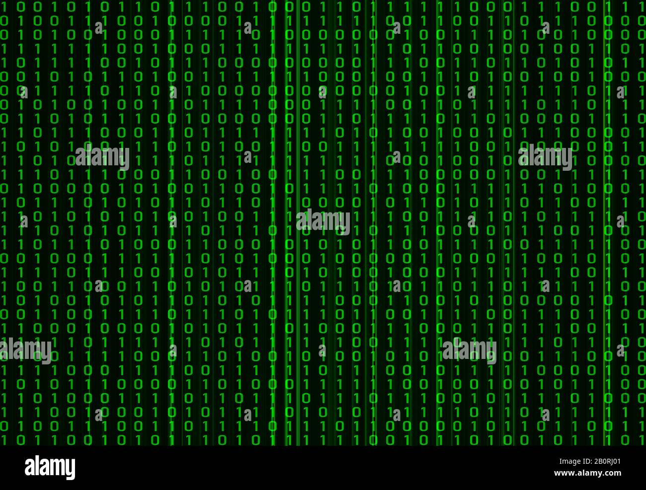 Matrix background with green binary code digits Stock Photo - Alamy