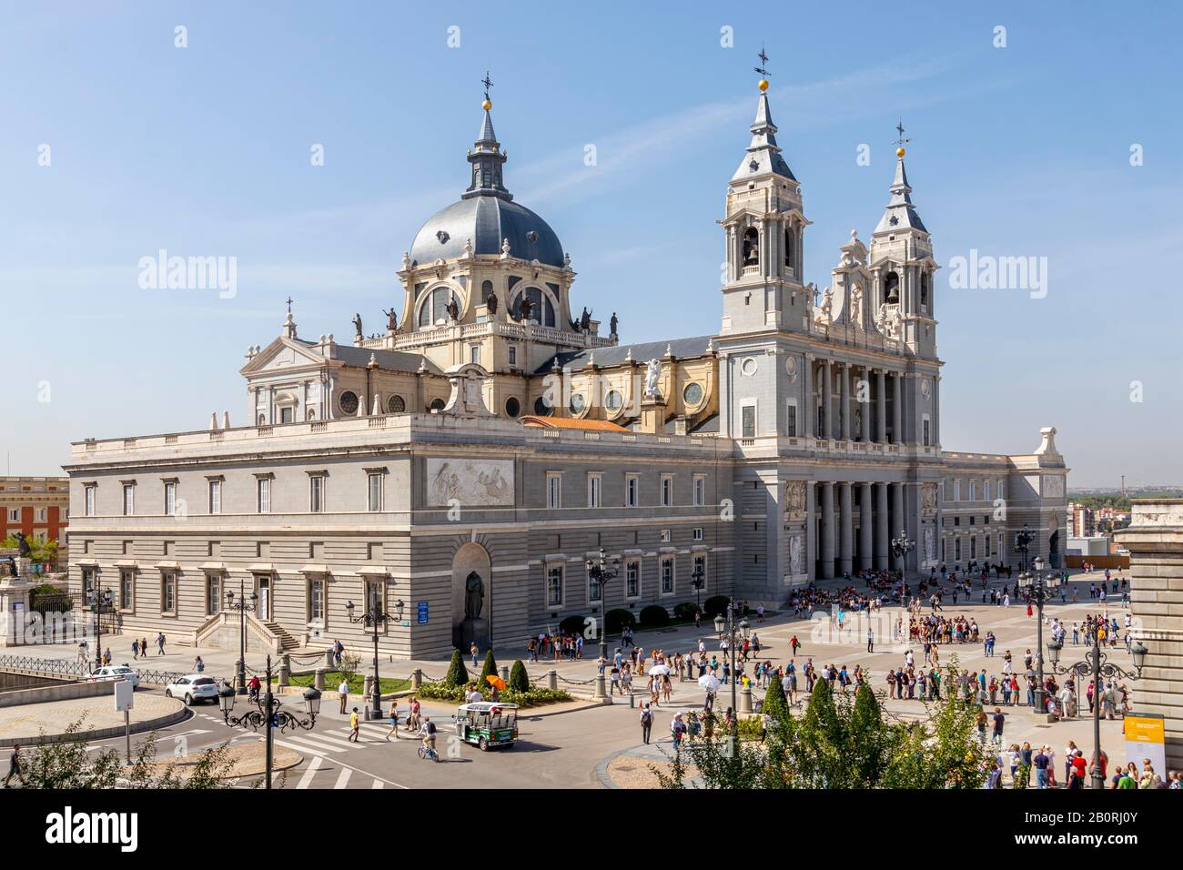 Santa Maria la Real de La Almudena Cathedral, Madrid, Spain Stock Photo ...
