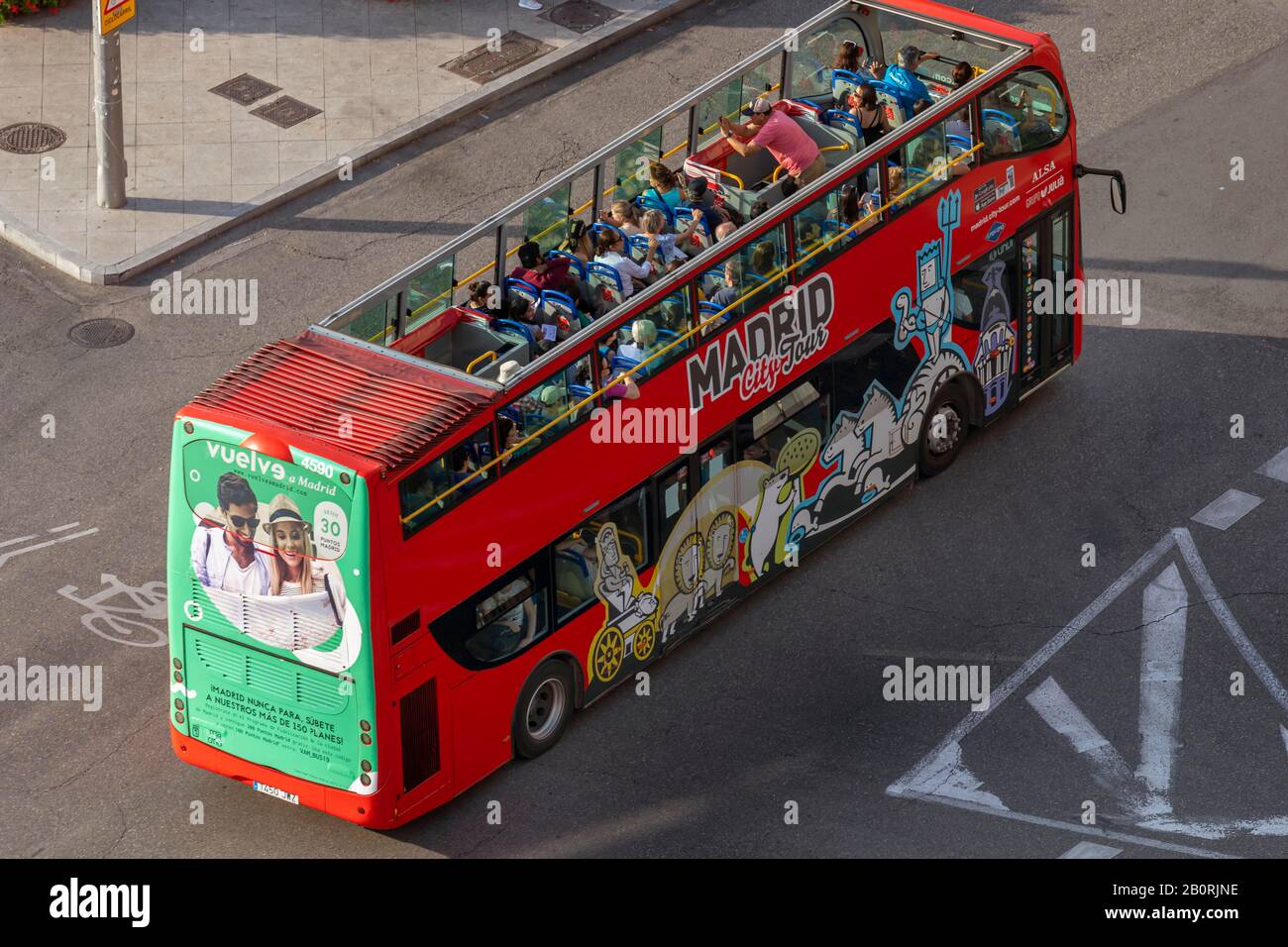 Tourist bus, Madrid City Tour, Madrid, Spain Stock Photo - Alamy