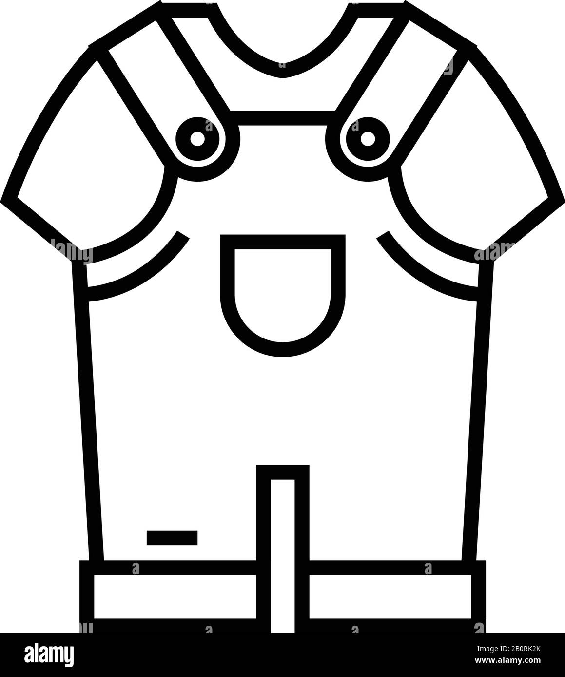 Boys clothes line icon, concept sign, outline vector illustration ...