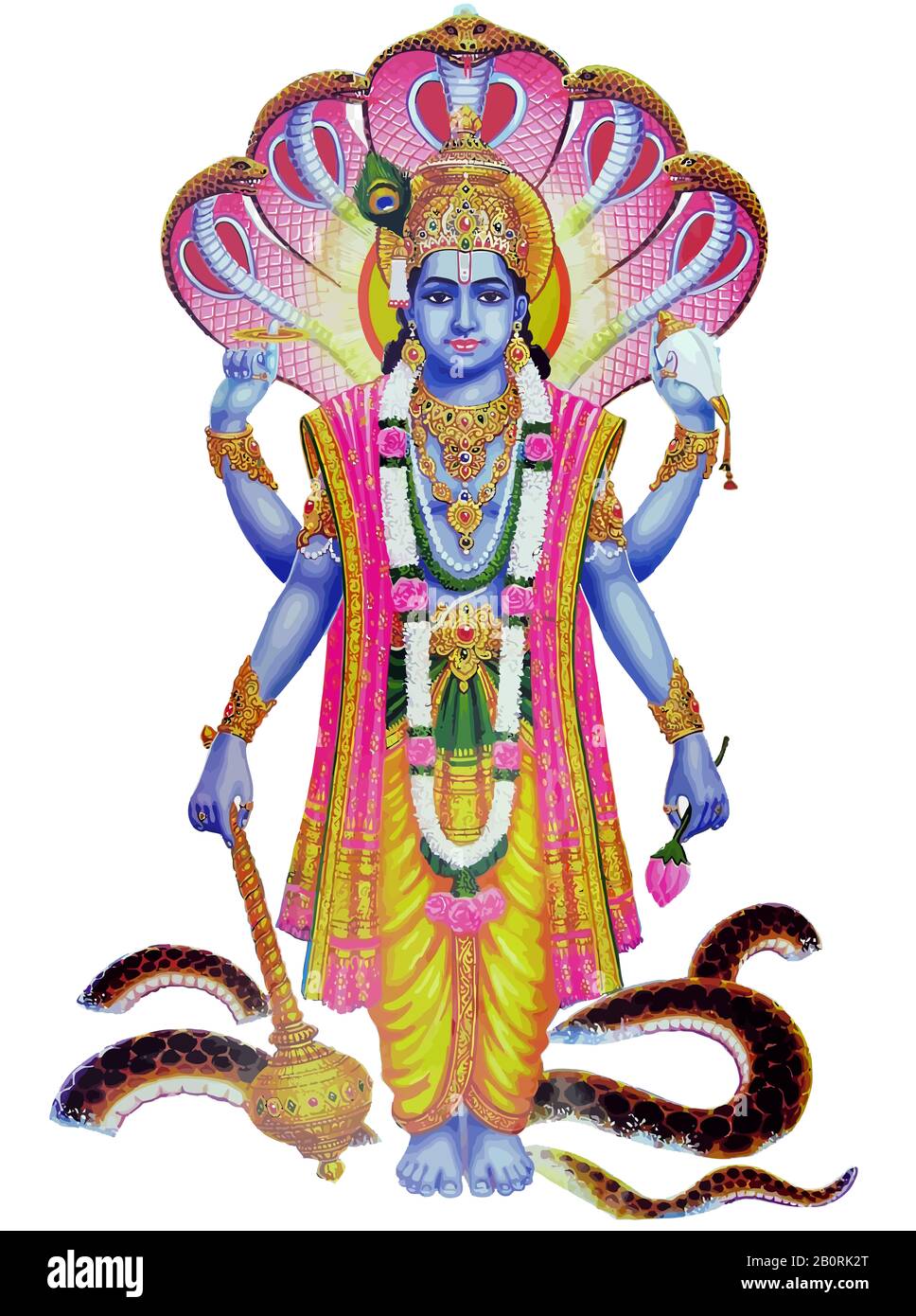 Lord vishnu Cut Out Stock Images & Pictures - Alamy