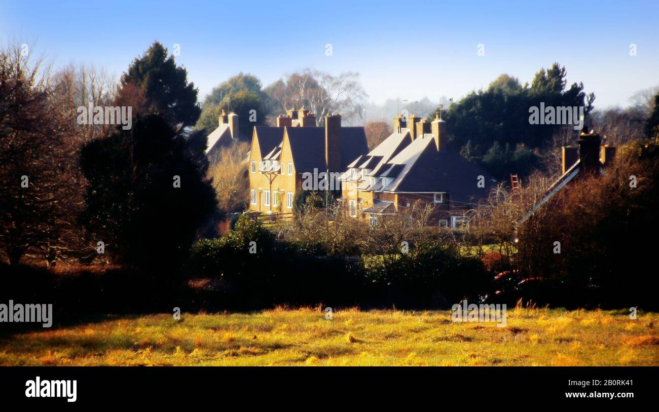 footpath, path, worcestershire, harvington hall, countryside, walking ...