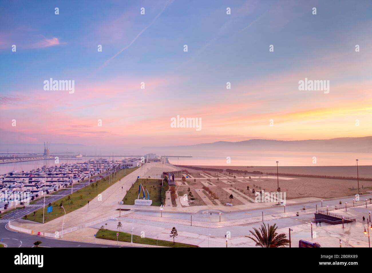 Beach promenade tangier hi-res stock photography and images - Alamy