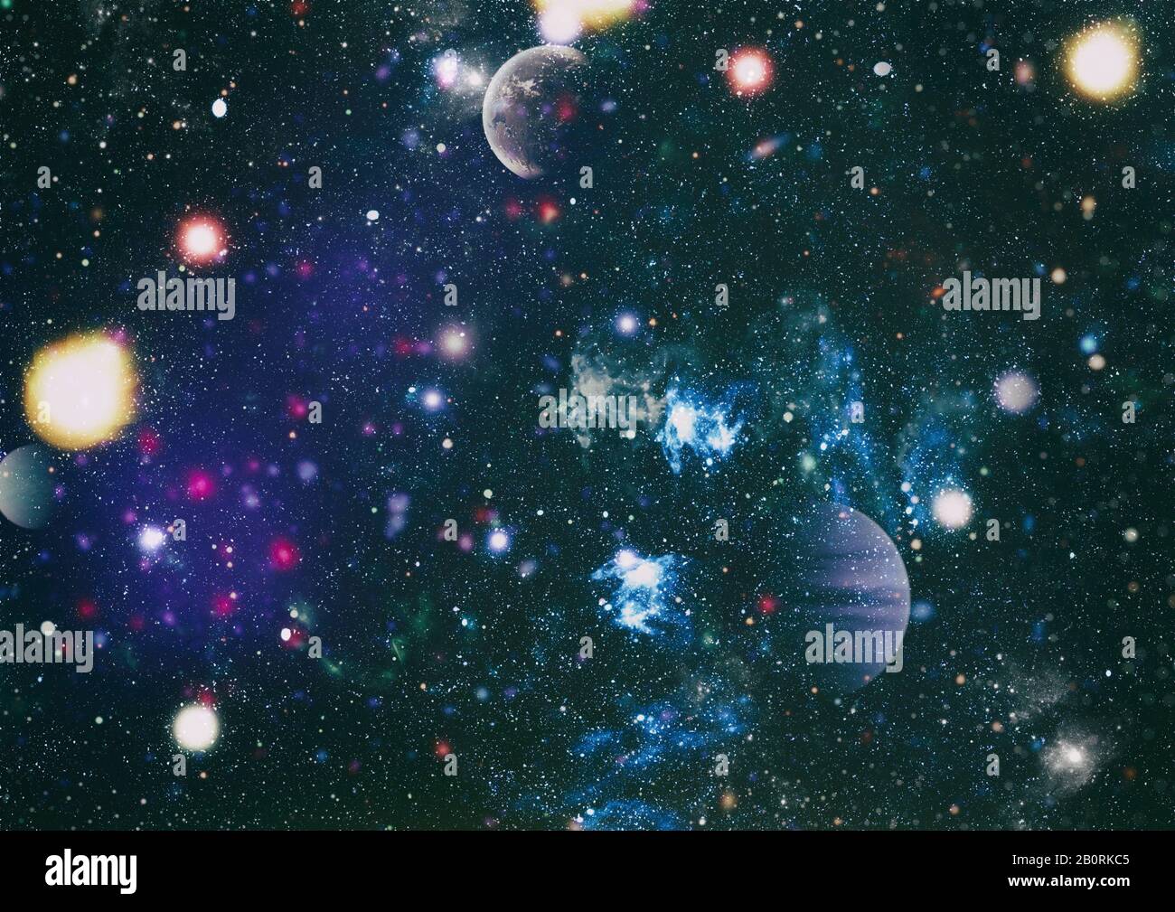 Chaotic space background. The elements of this image furnished by NASA ... Chaotic space background. The elements of this image furnished by NASA ...