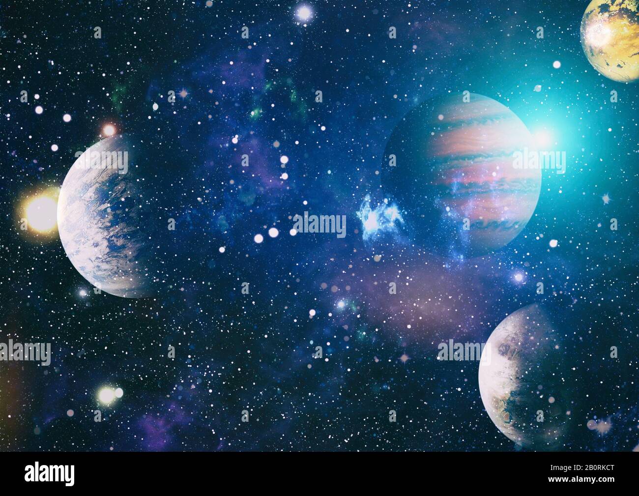 Chaotic space background. The elements of this image furnished by NASA ... Chaotic space background. The elements of this image furnished by NASA ...