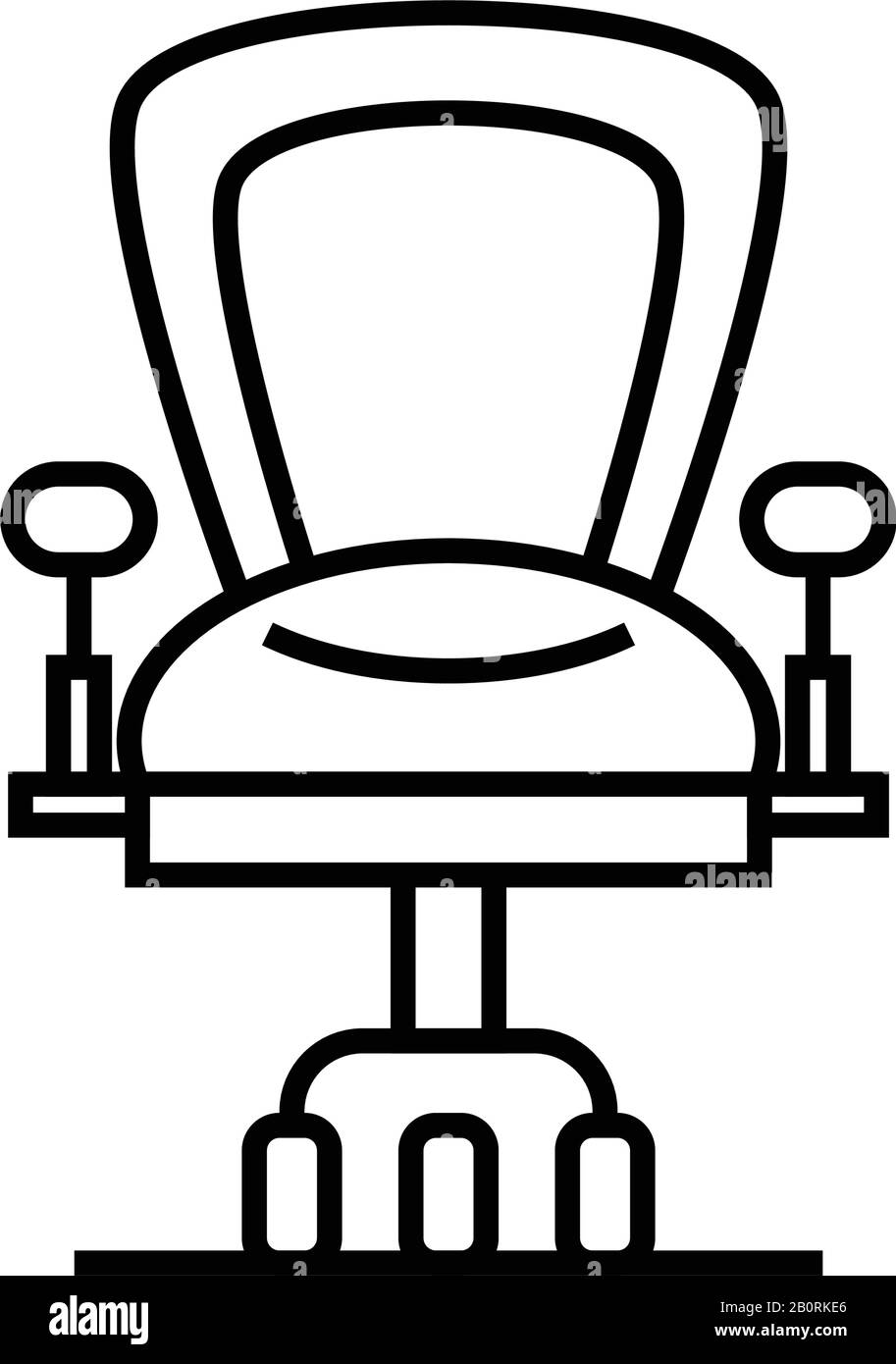 Big chair line icon, concept sign, outline vector illustration, linear ...