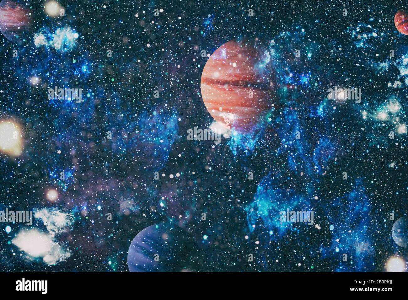 Chaotic space background. The elements of this image furnished by NASA ... Chaotic space background. The elements of this image furnished by NASA ...