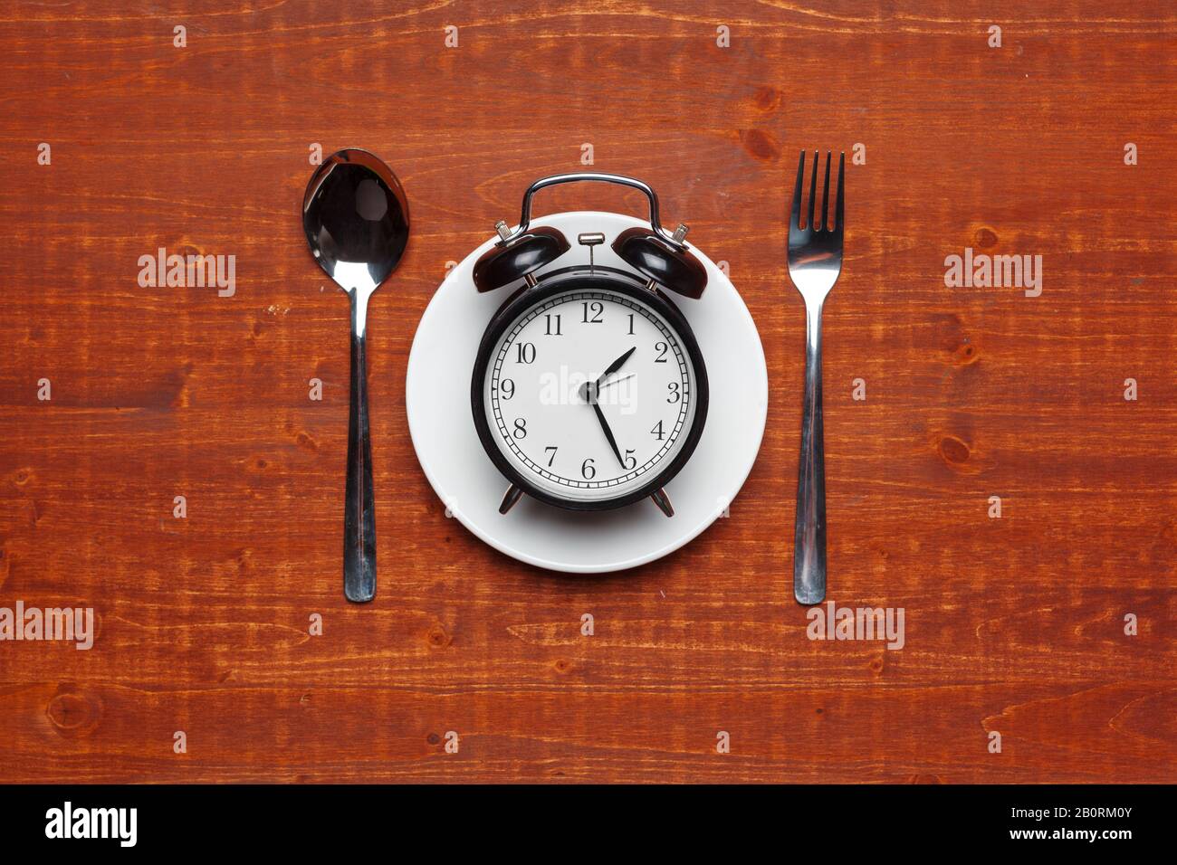 Clock Food Plate High Resolution Stock Photography and Images - Alamy