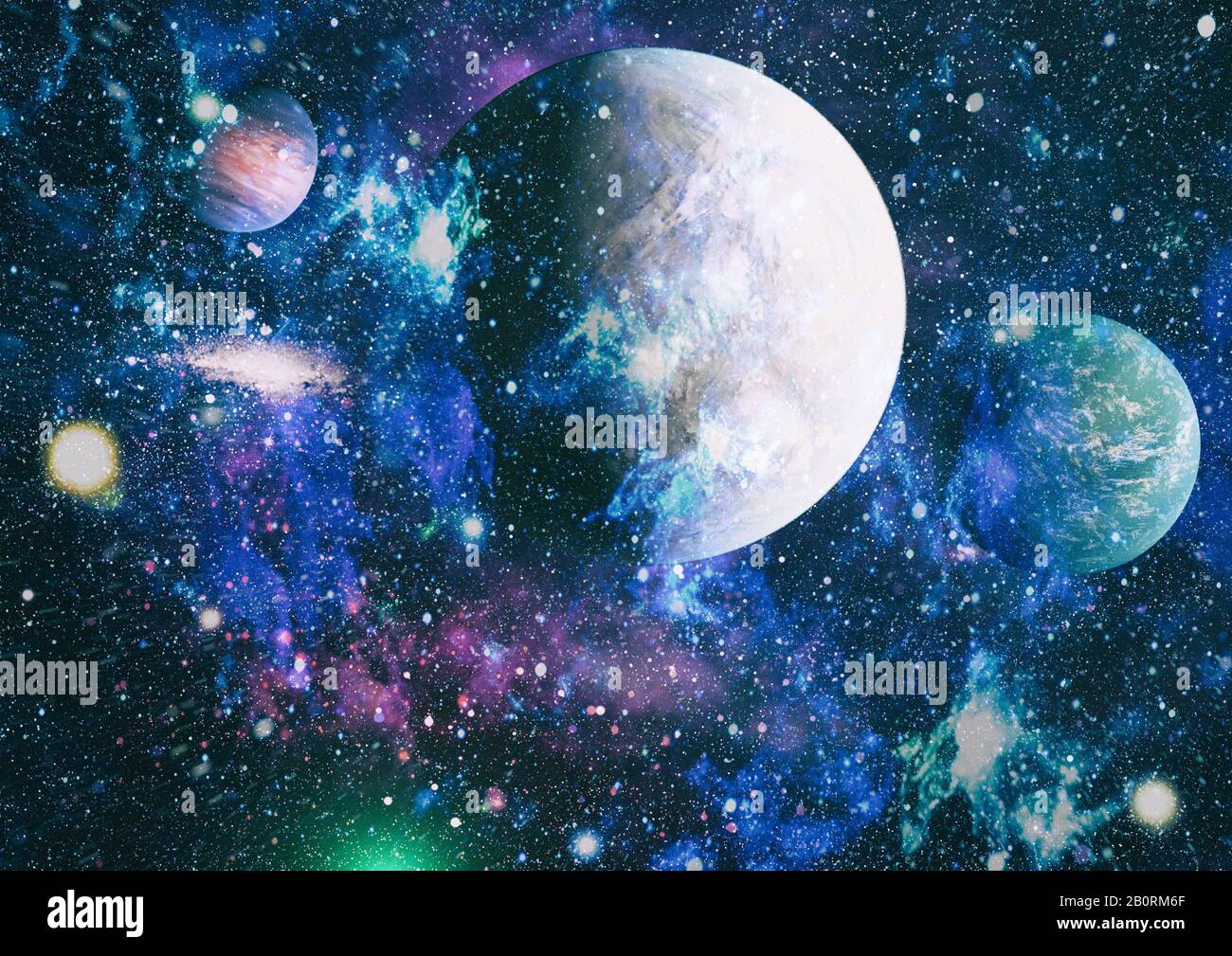 Abstract bright colorful universe. Nebula night starry sky in rainbow ... Abstract bright colorful universe. Nebula night starry sky in rainbow ...