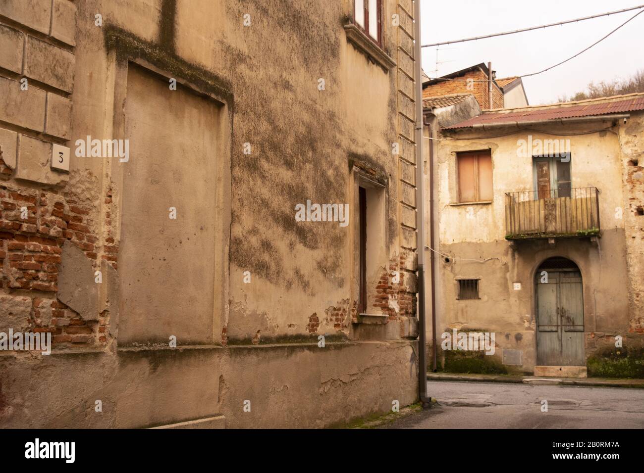 old and ruined cottages in a countryside village Stock Photo - Alamy
