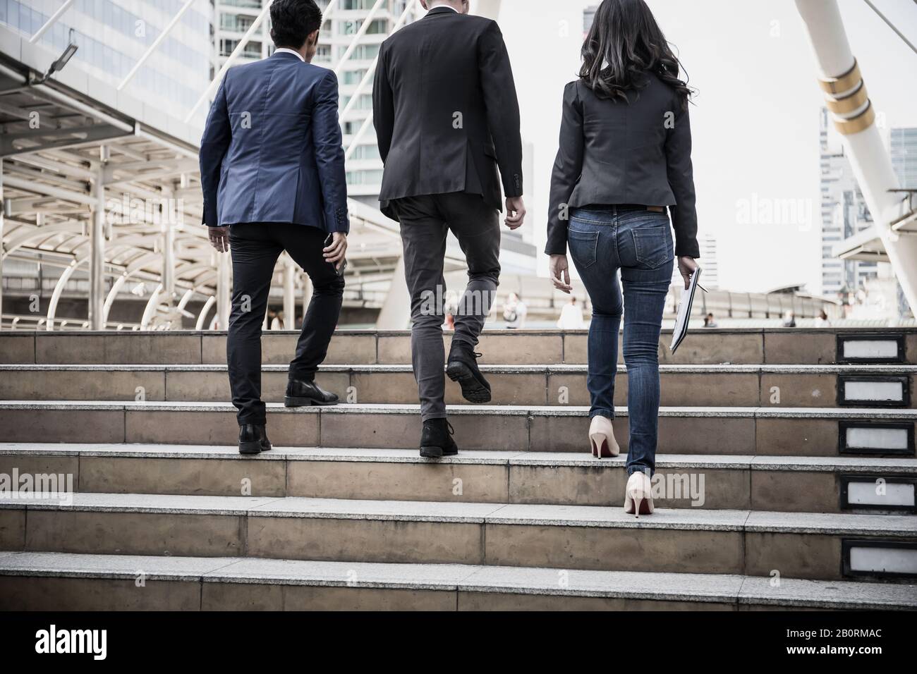 Business People Walking To Work