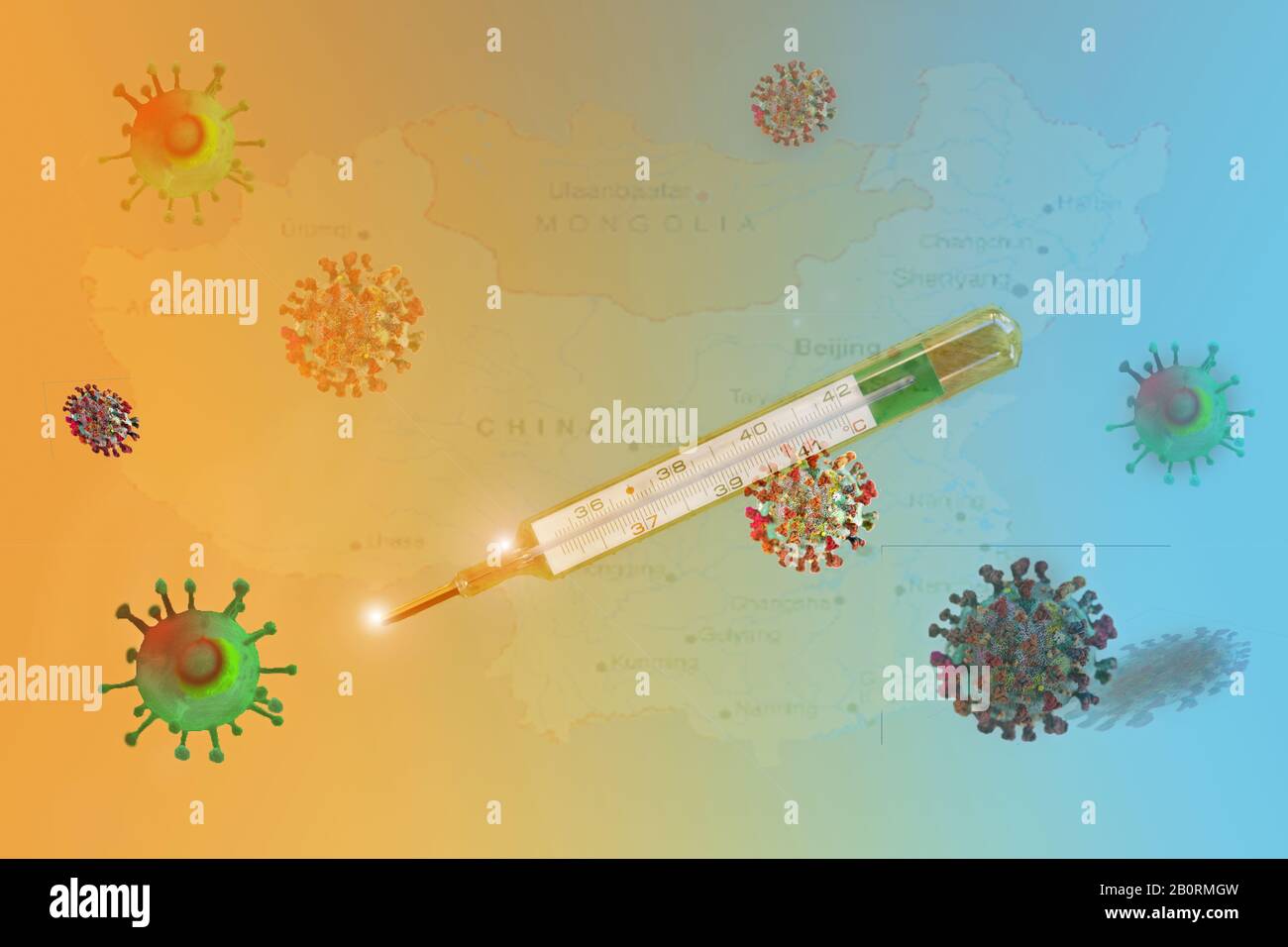 concept of epidemic by coronavirus flu Stock Photo - Alamy