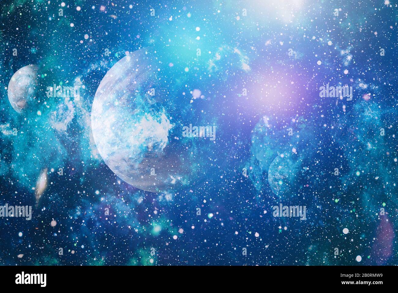 Futuristic abstract space background. Night sky with stars and nebula ...