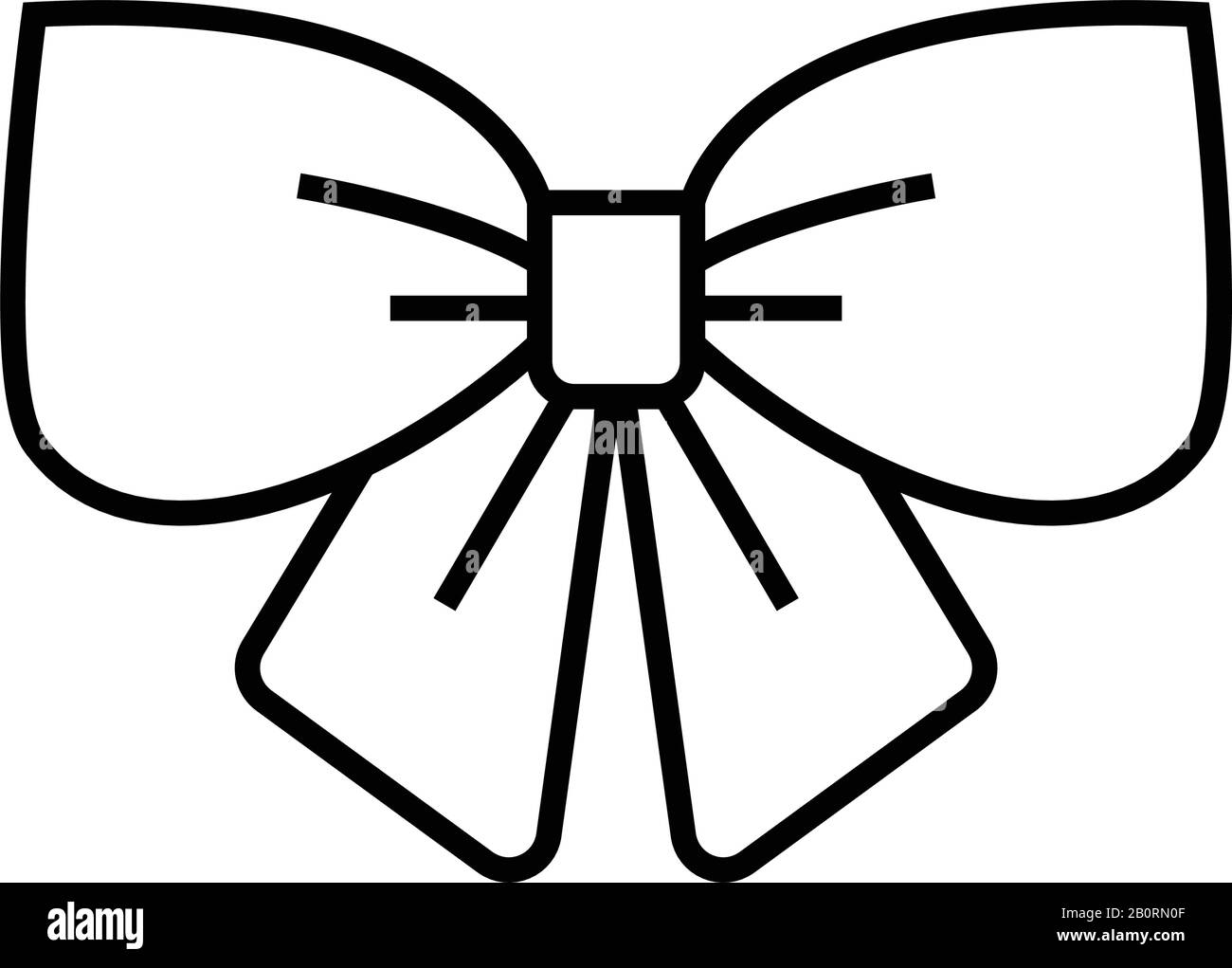Bow Outline Clip Art