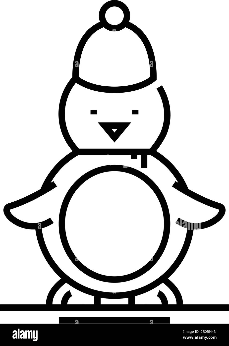 Bird toy line icon, concept sign, outline vector illustration, linear ...