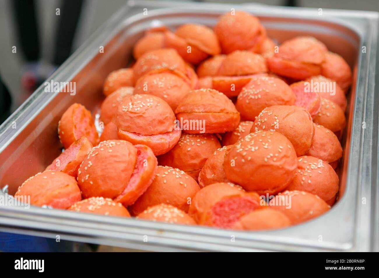 Mini burger buns hi-res stock photography and images - Alamy