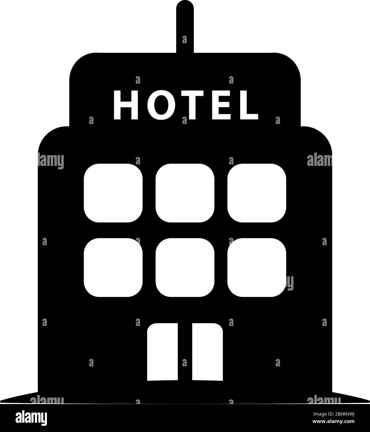 hotel icon design template Stock Vector Image & Art - Alamy