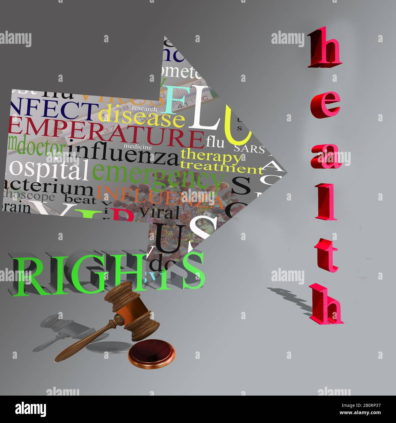 concept of health rights and judicial protection Stock Photo - Alamy