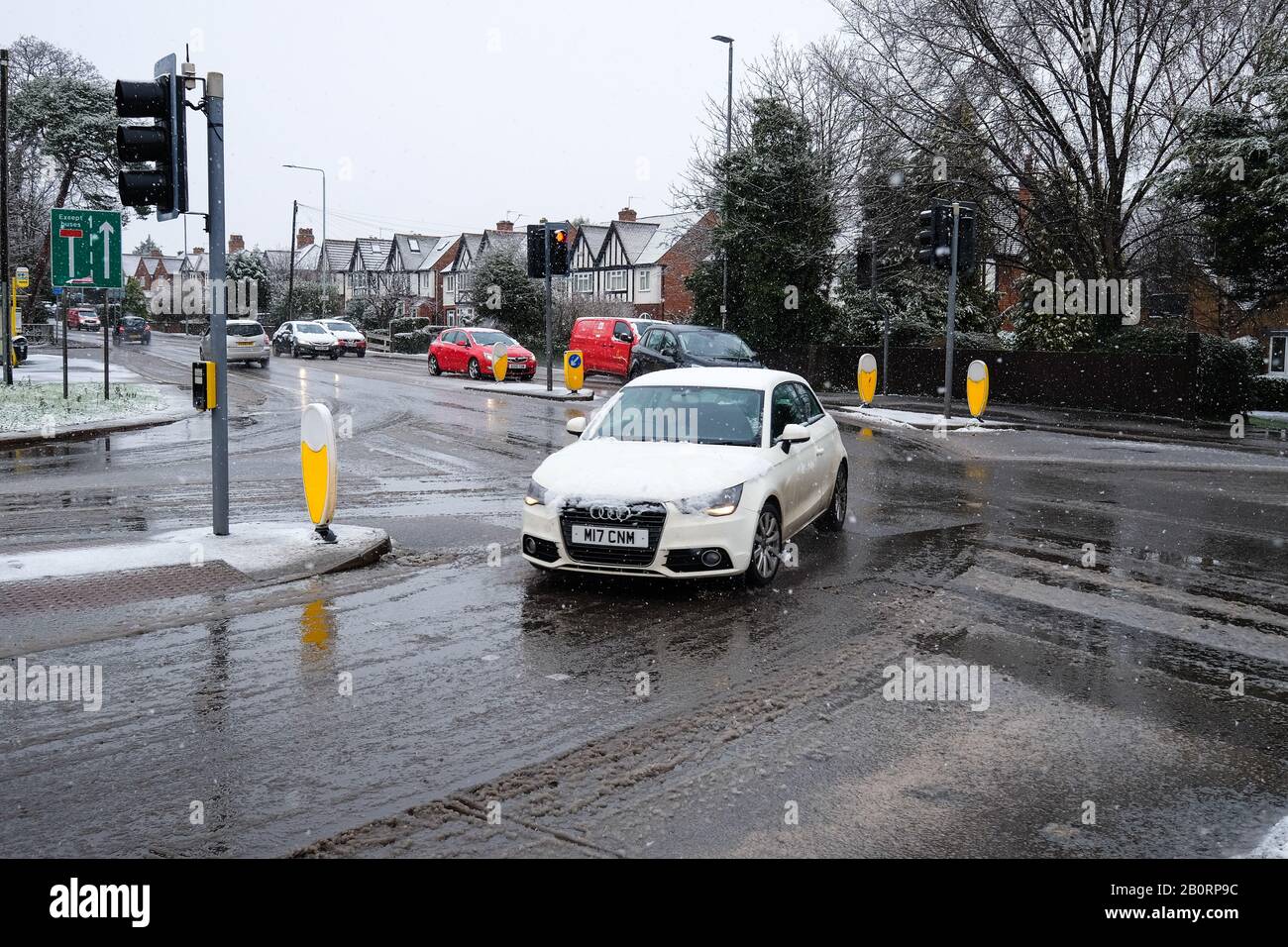 Driving in snow hi-res stock photography and images - Alamy