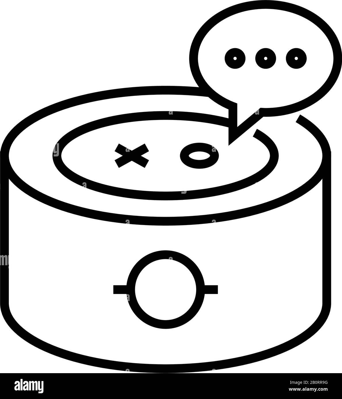 Alarm device line icon, concept sign, outline vector illustration ... Alarm device line icon, concept sign, outline vector illustration ...