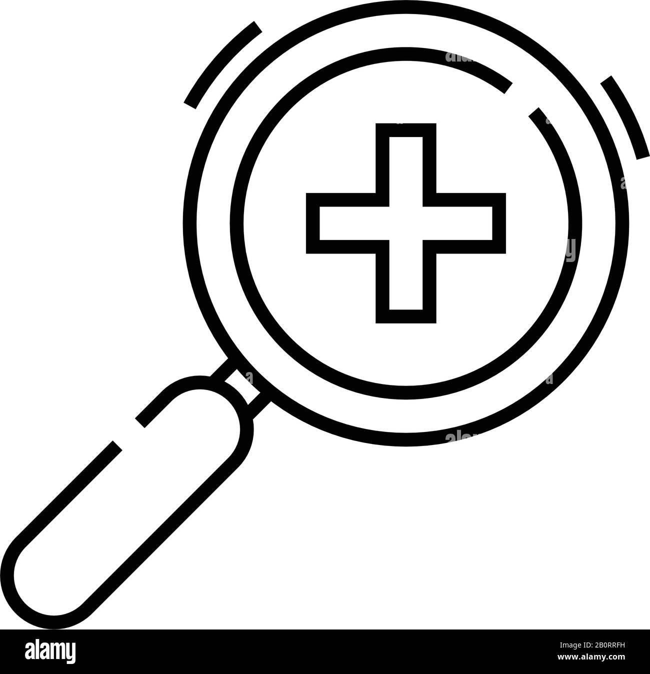 Add something line icon, concept sign, outline vector illustration ...