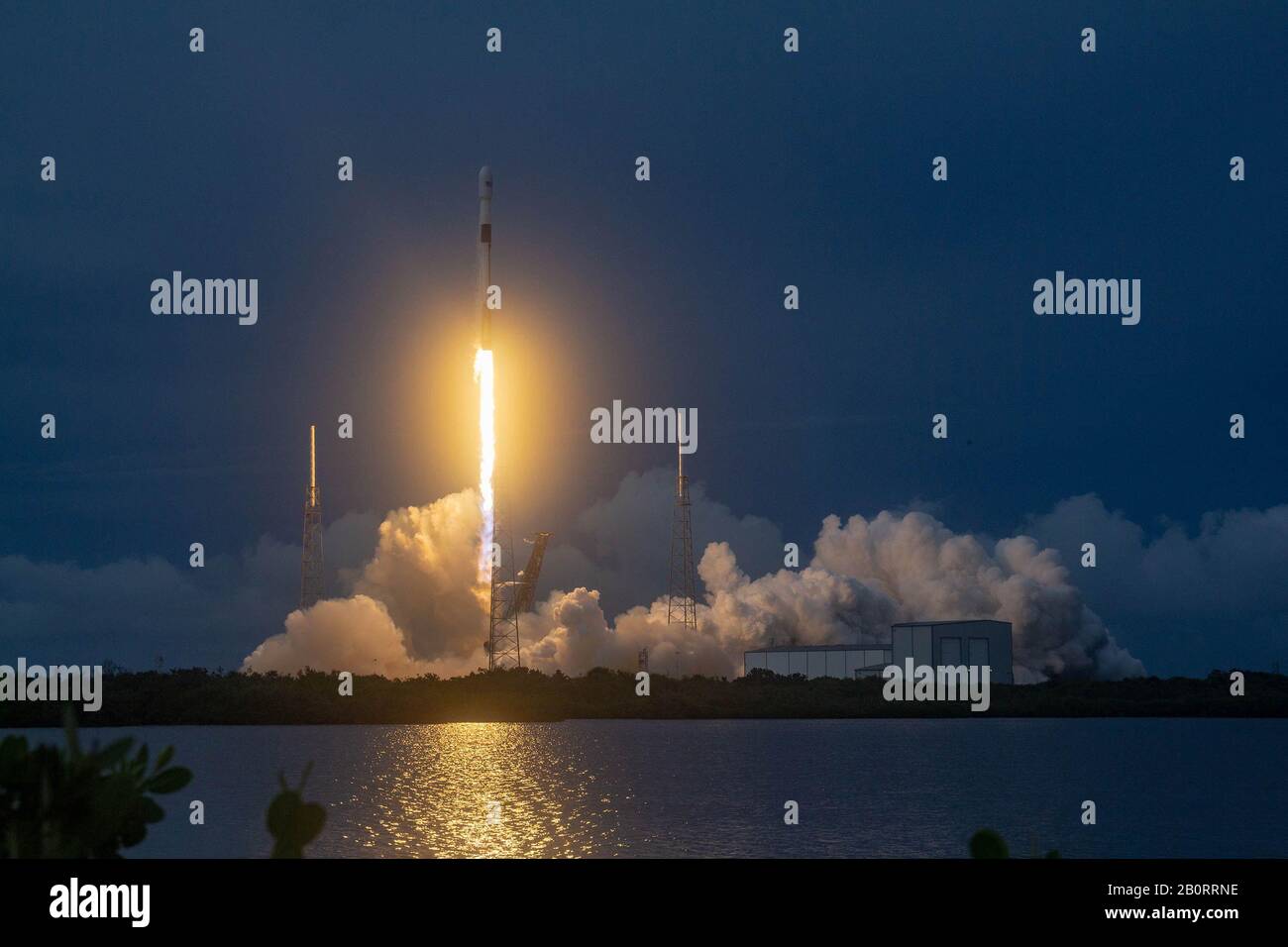 CAPE CANAVERAL, USA - 06 Aug 2019 - A SpaceX Falcon 9 rocket launches ...