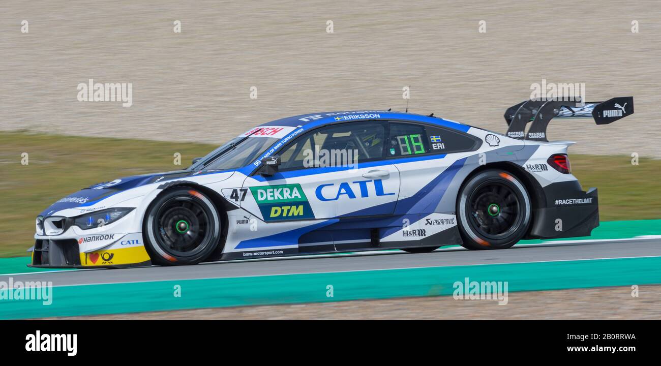 Swedish racing driver Joel Eriksson in his BMW M4 Turbo DTM car during ...