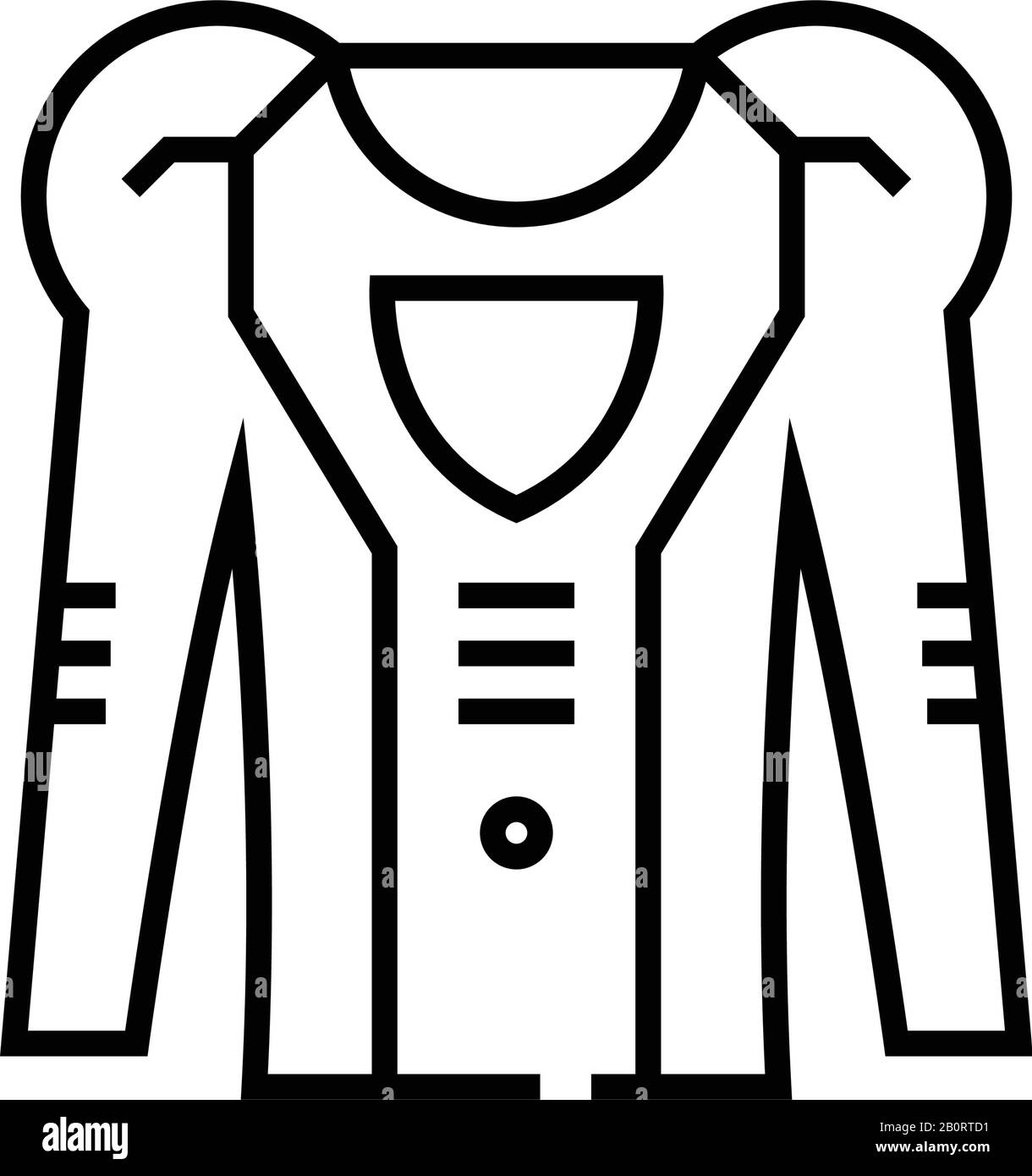 Bot clothes line icon, concept sign, outline vector illustration ...