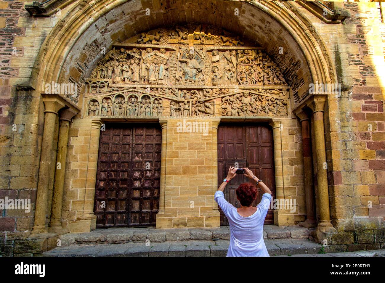 Sainte foy abbey church tympanum hi-res stock photography and images ...