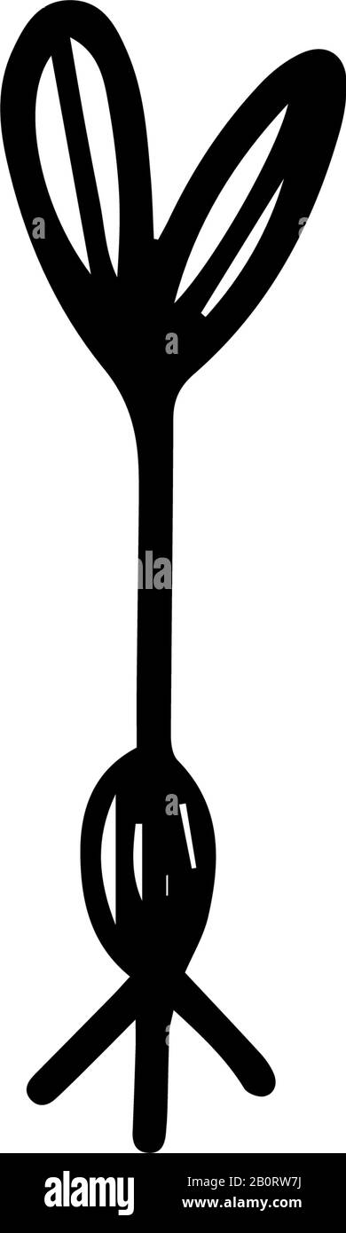 Organic icons in doodle Black and White Stock Photos & Images - Alamy