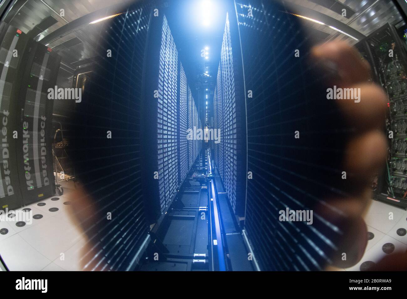 Stuttgart, Germany. 19th Feb, 2020. A storage system with magnetic ...