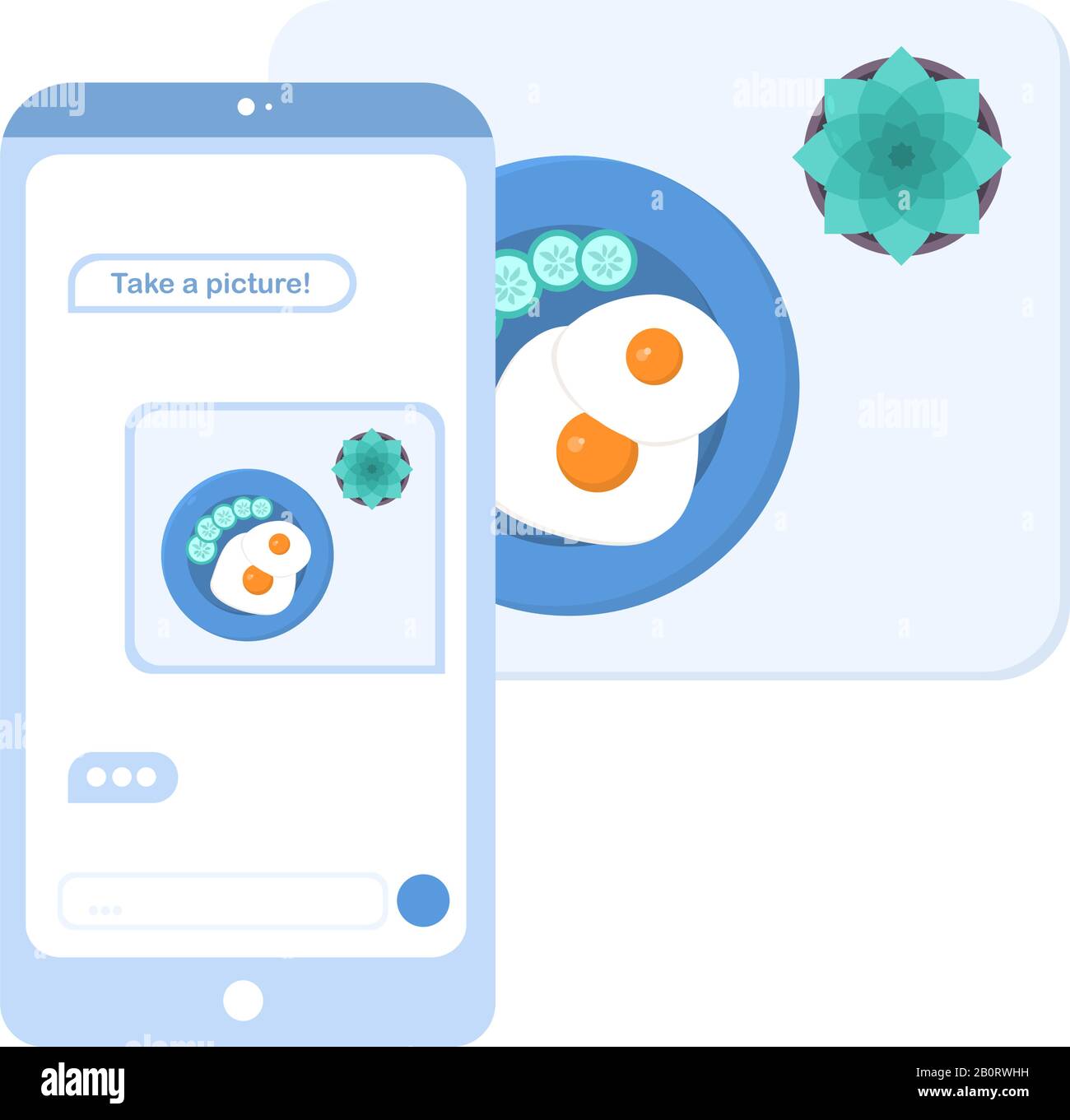 Instagram food Stock Vector Images - Alamy