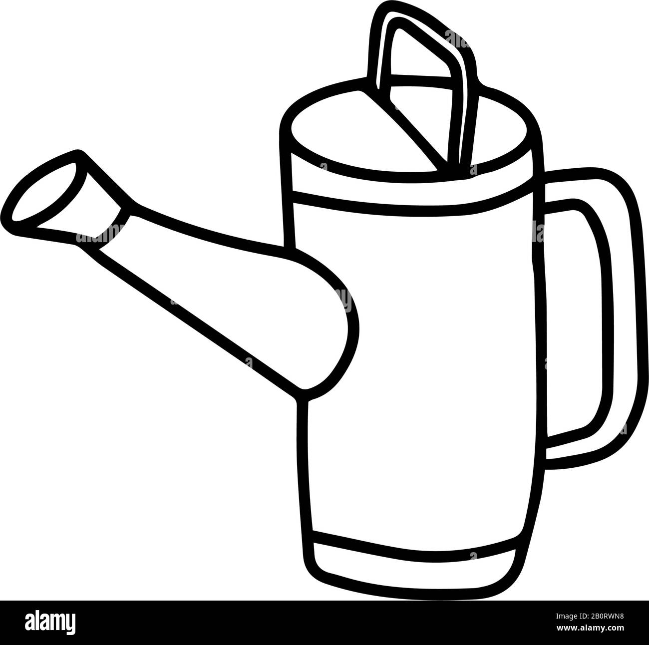 Watering Can Clip Art Black And White