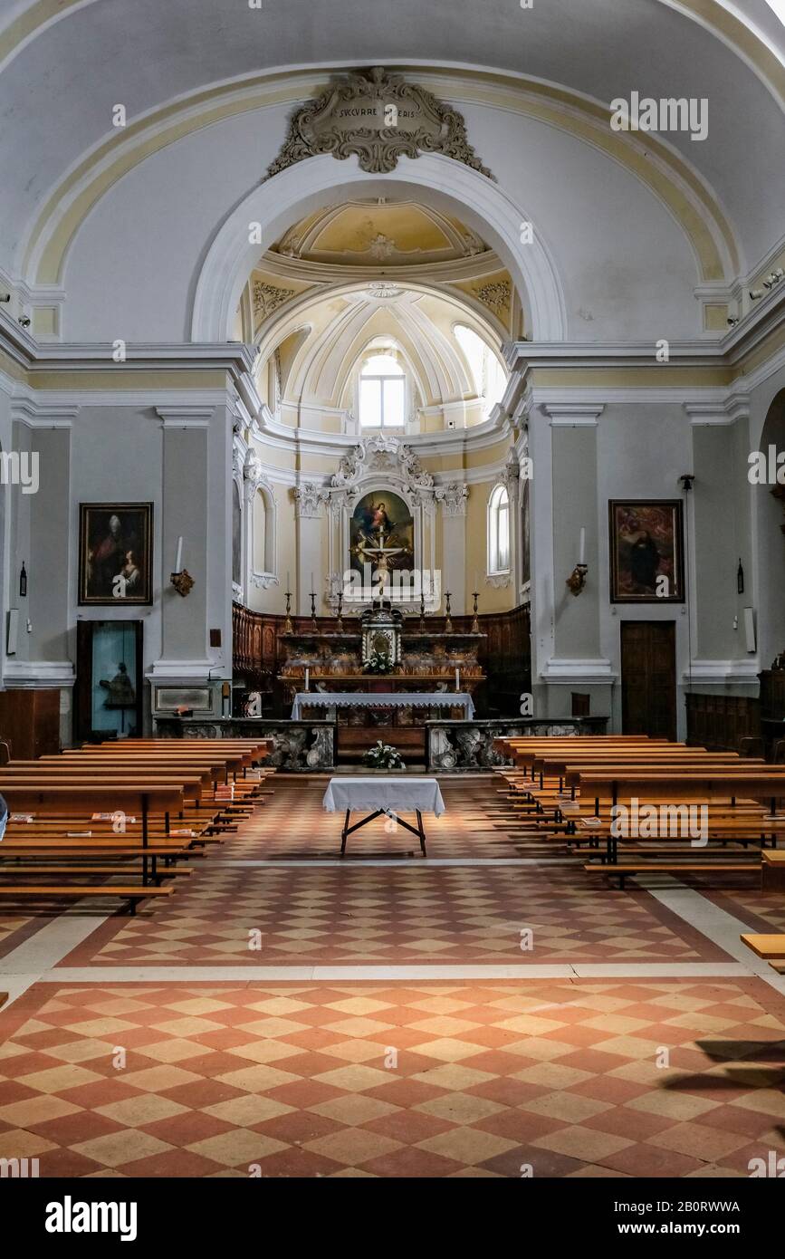 Italy Marche Mondolfo - Complesso di Sant'Agostino - The Church Stock ...
