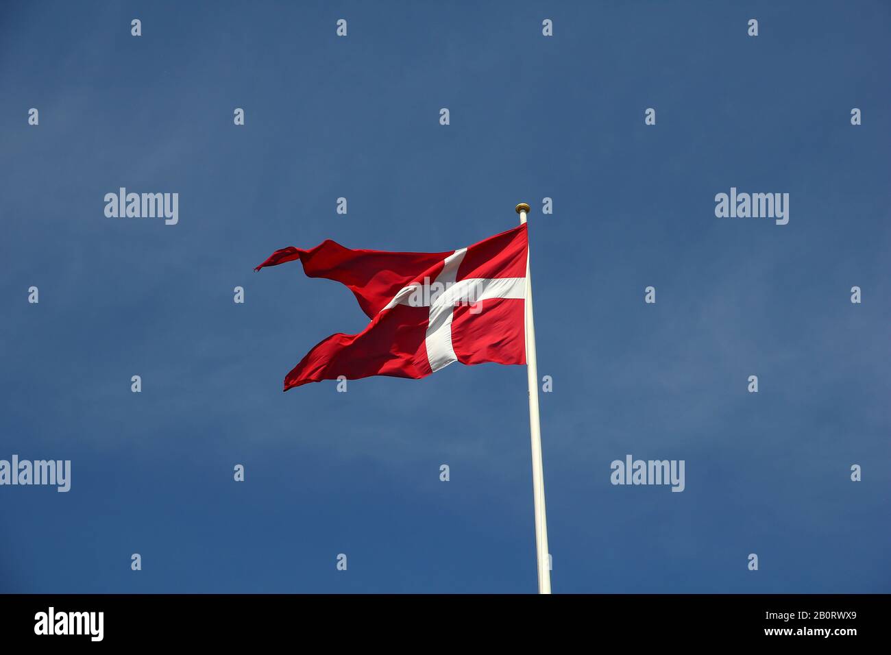 The flag in Copenhagen city, Denmark Stock Photo - Alamy