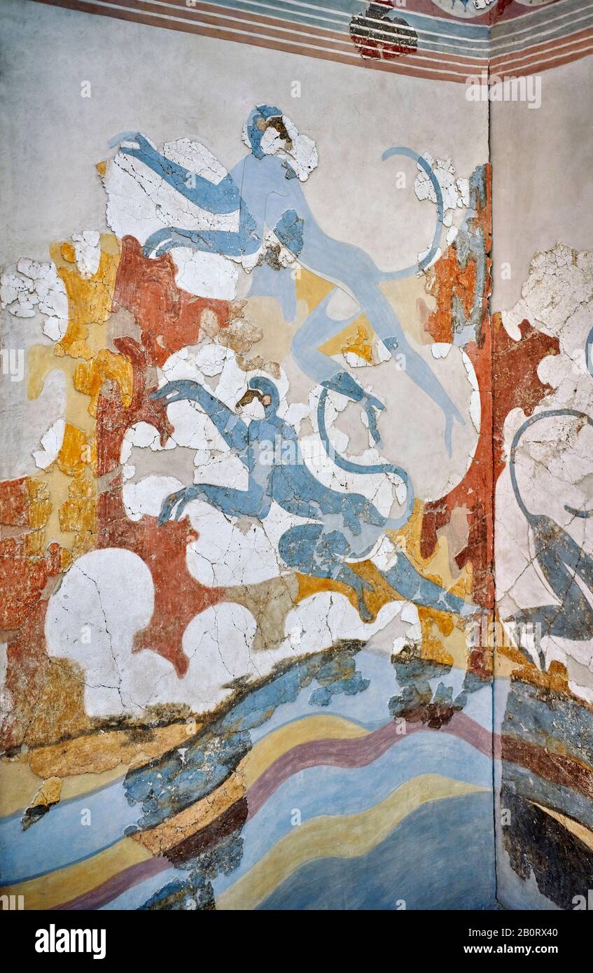 Minoan fresco monkey hi-res stock photography and images - Alamy