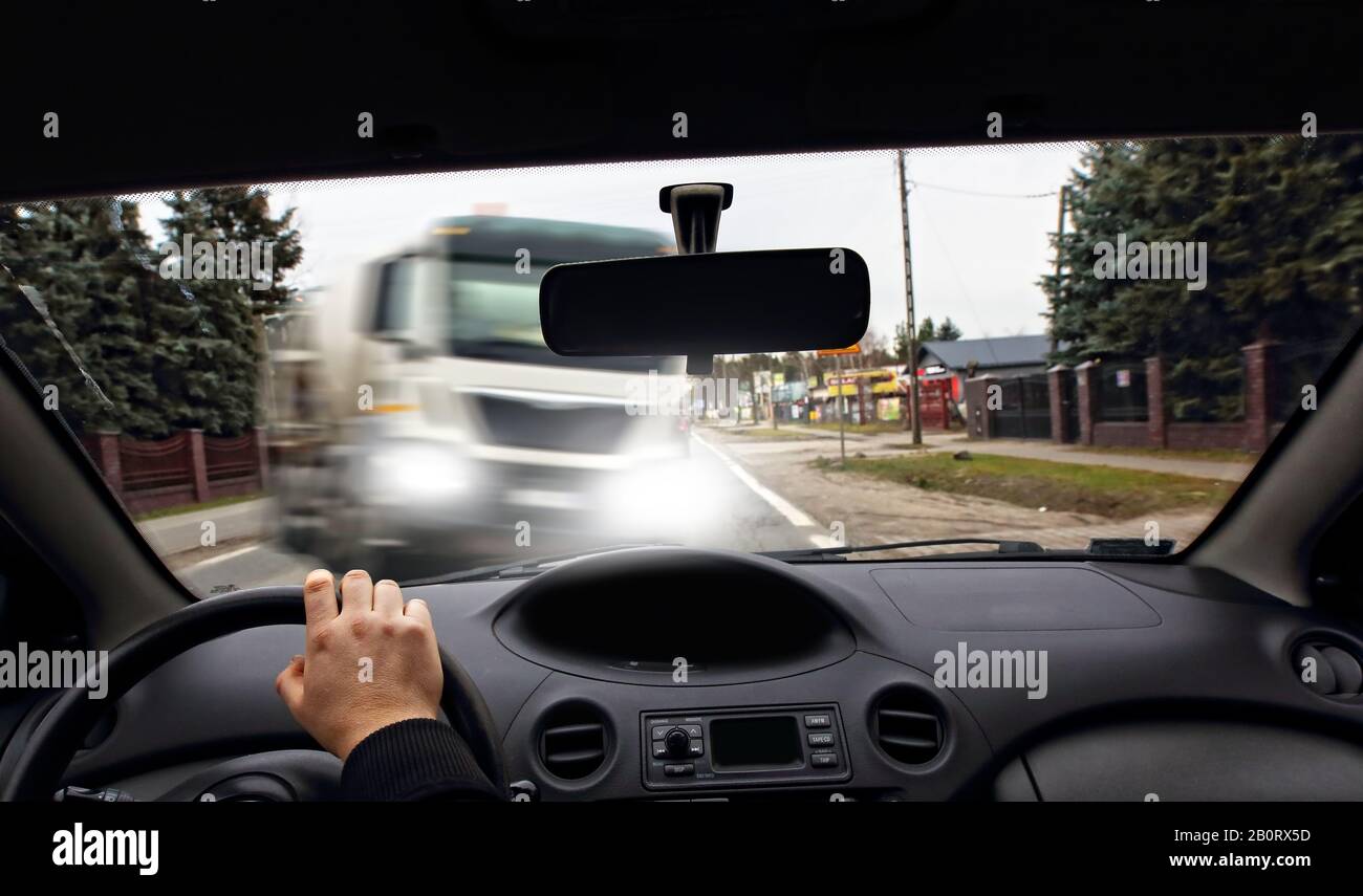 Frontal collision hi-res stock photography and images - Alamy