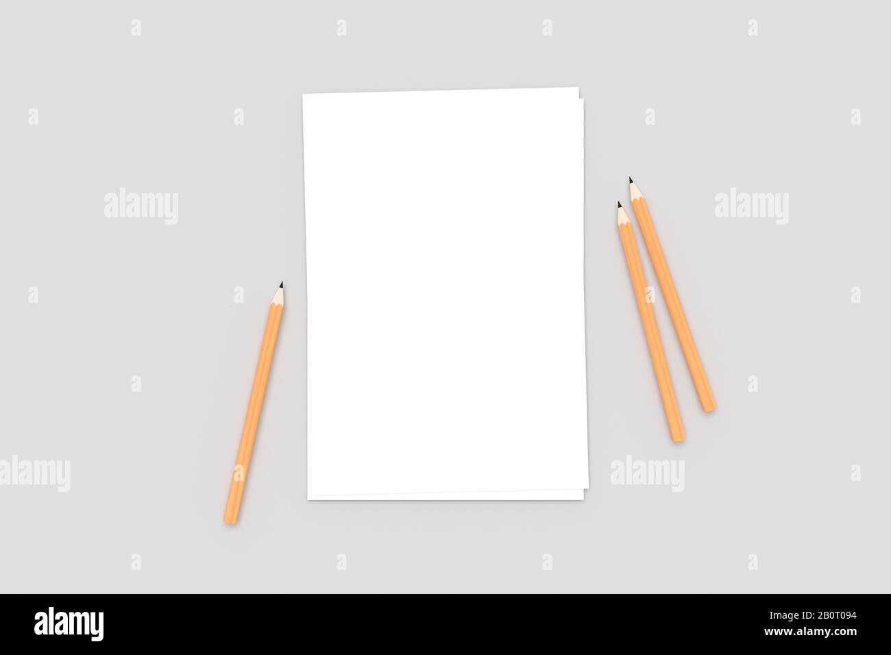 3d Drawing Pencil And Paper