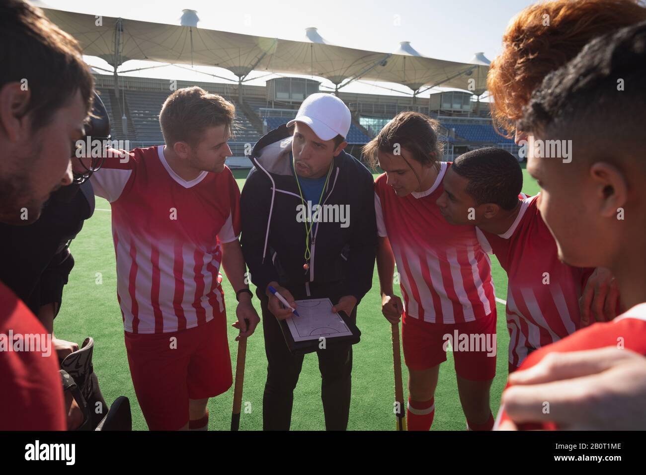 Field hockey players arm in arm before the match Stock Photo - Alamy