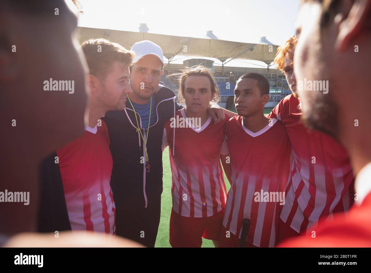 Field hockey players arm in arm before the match Stock Photo - Alamy
