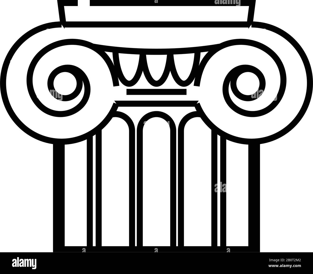 Architecture knowledge line icon, concept sign, outline vector ... Architecture knowledge line icon, concept sign, outline vector ...