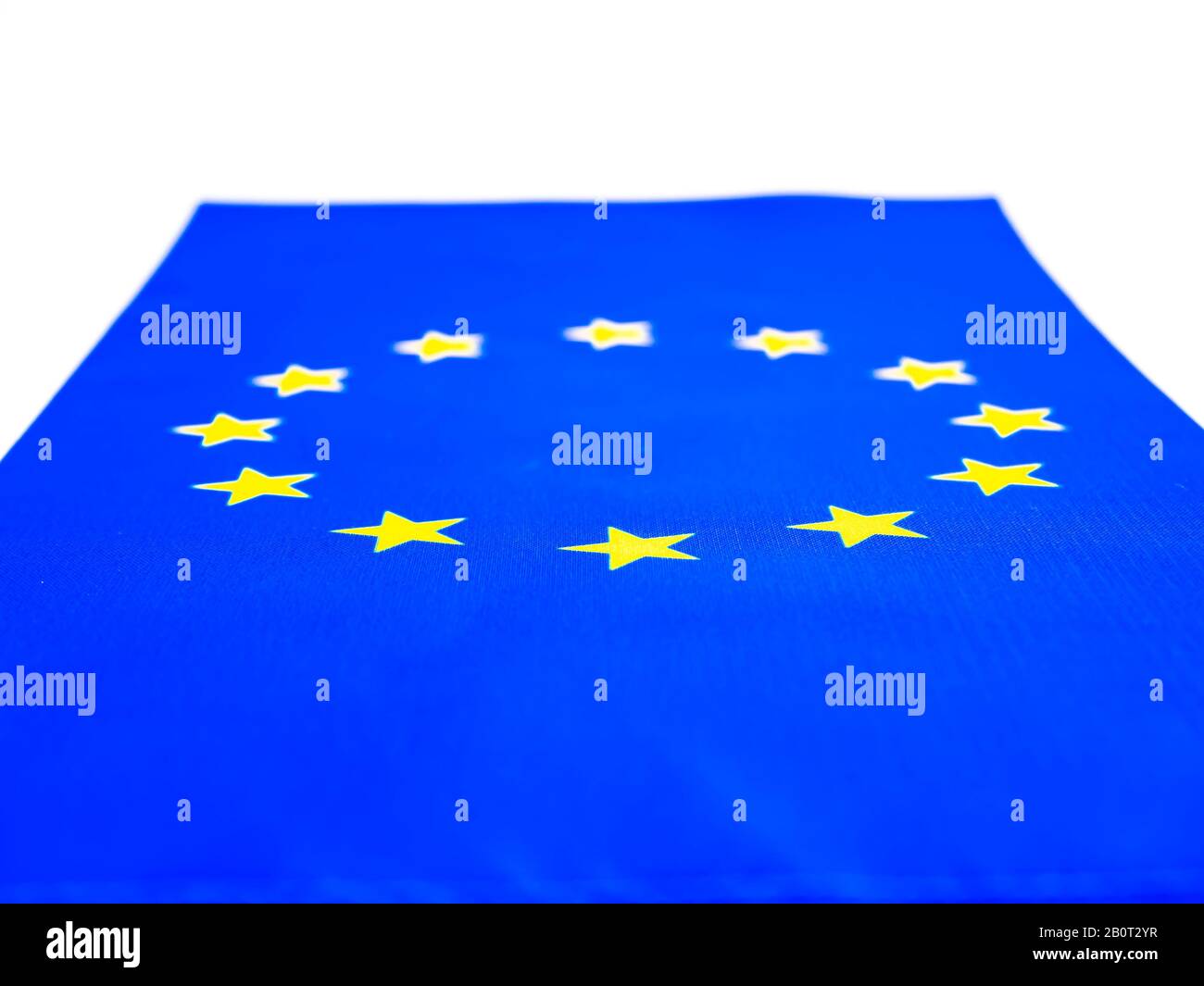 European Union flag on a white background Stock Photo - Alamy