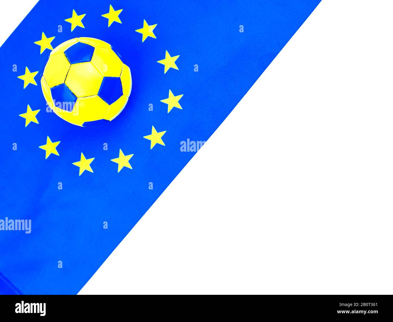 European Union flag and soccer ball Stock Photo - Alamy