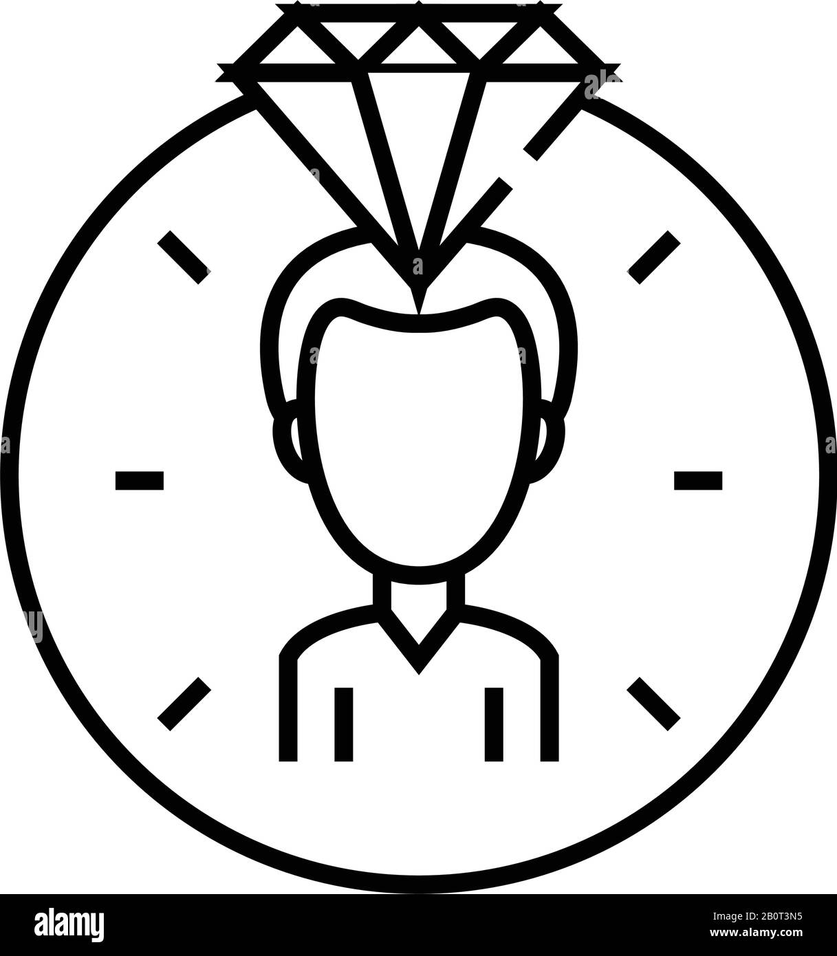 Amazing creator line icon, concept sign, outline vector illustration ...