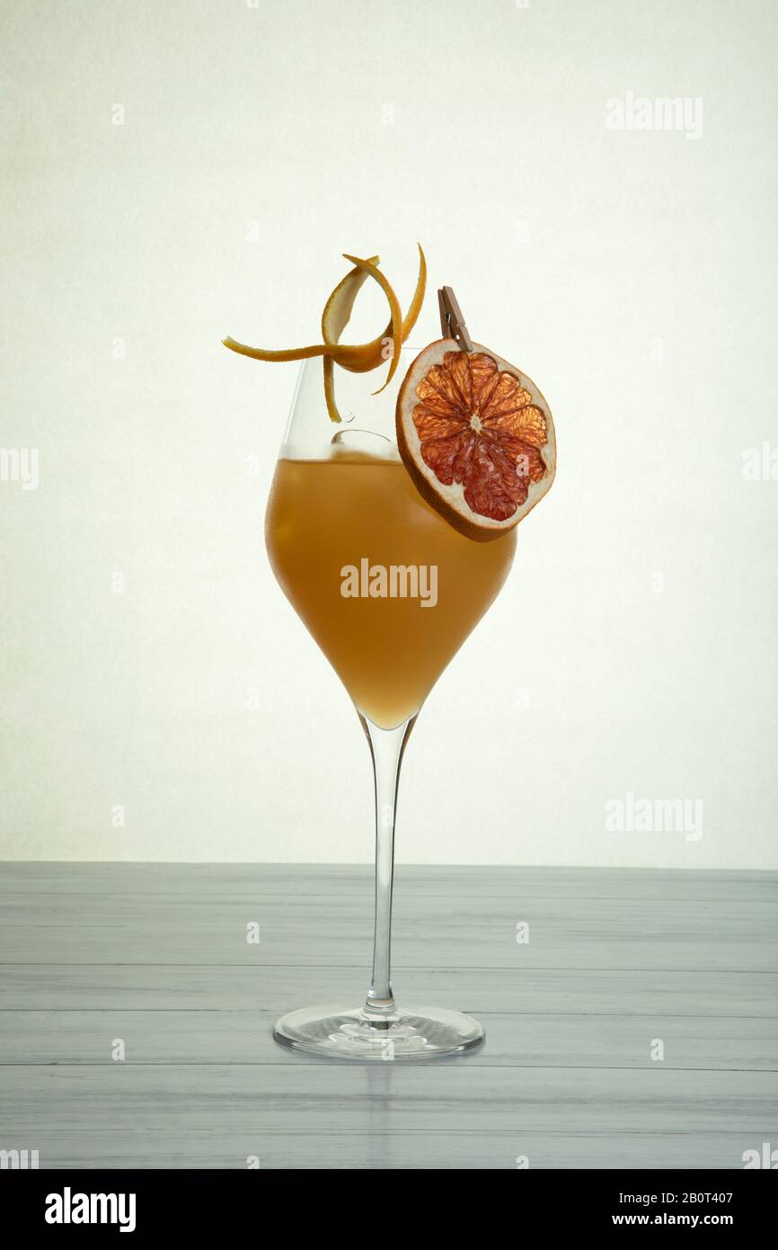 Aperol Spritz Cocktail. Made with Aperol, Prosecco, club soda and a ...