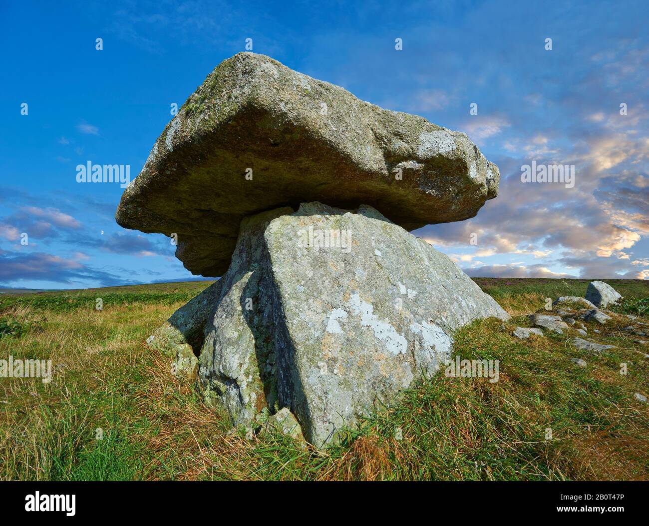Chun or Chûn, Quoit is a megalithic burial dolmen from the Neolithic ...