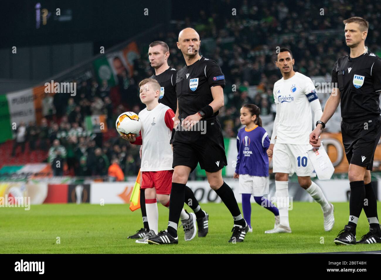 Copenhagen, Denmark. 20th Feb, 2020. Referee Sergei Karasev seen during ...