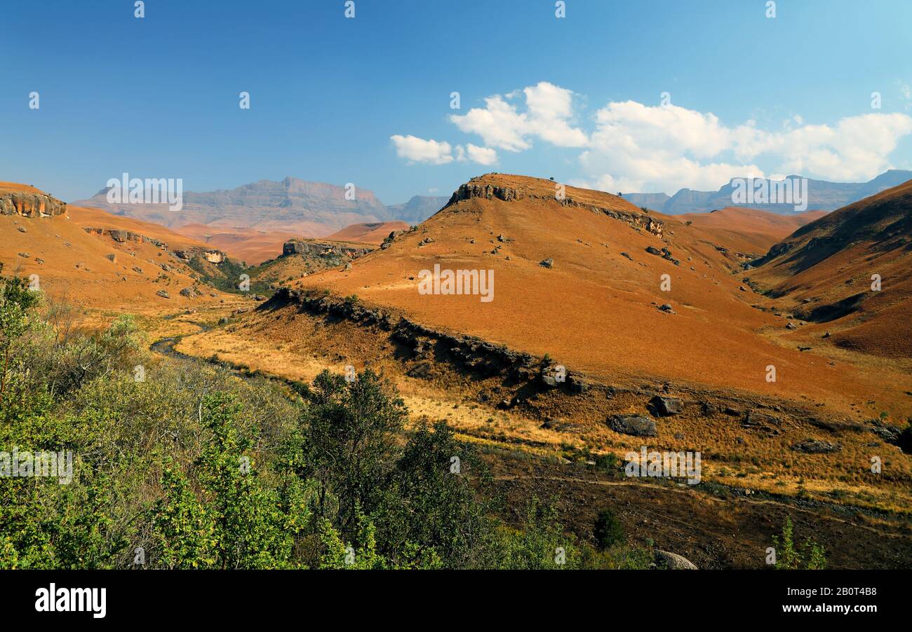 Drakensberge, South Africa, Giants Castle Game Reserve Stock Photo - Alamy