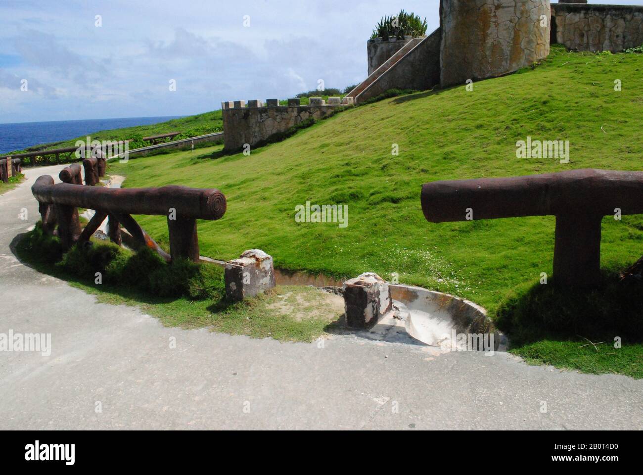 Banzai Cliff overlooking the sea, a World War 11 historical site on ...