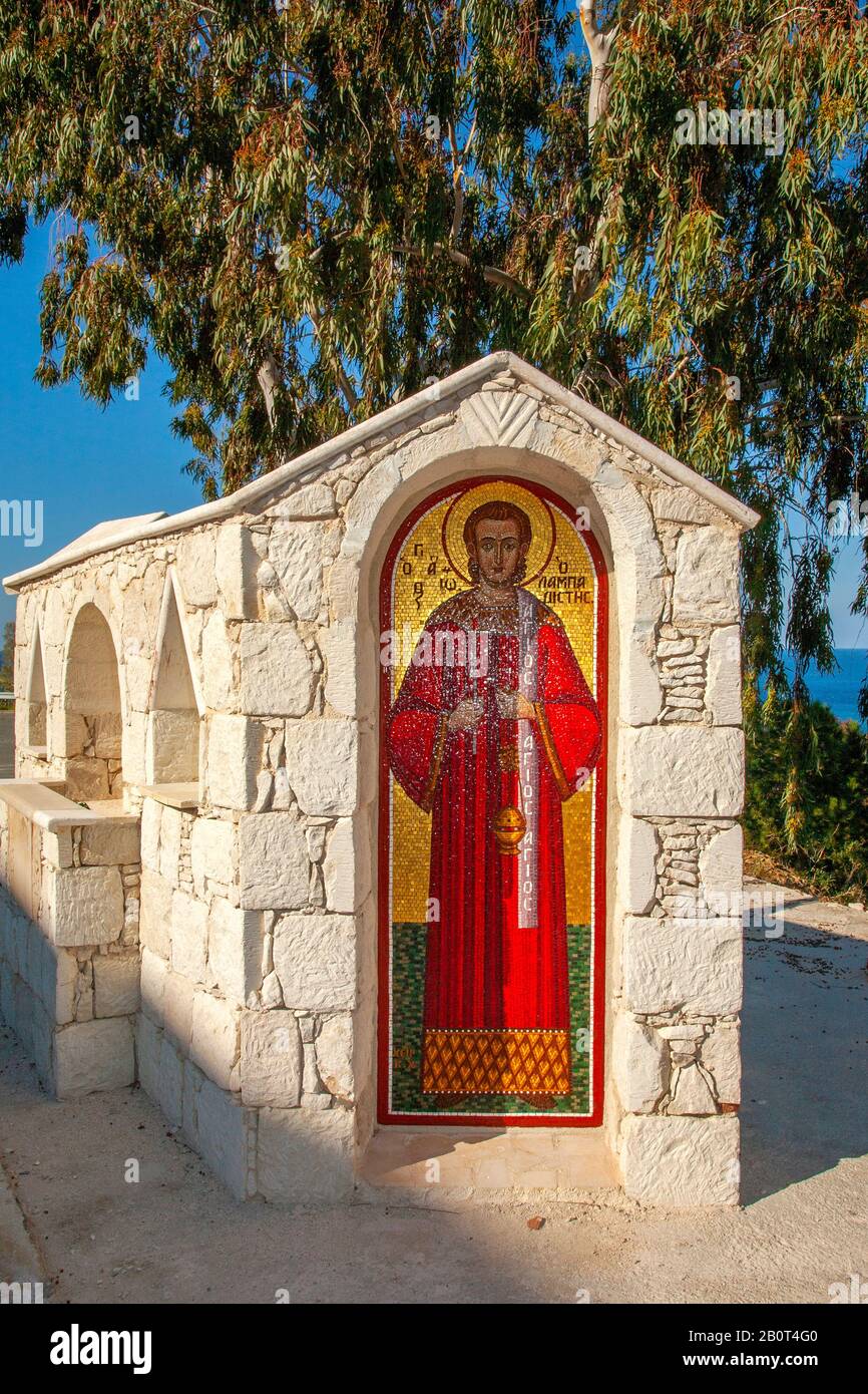 Religious frieze cyprus renaissance painting hi-res stock photography ...